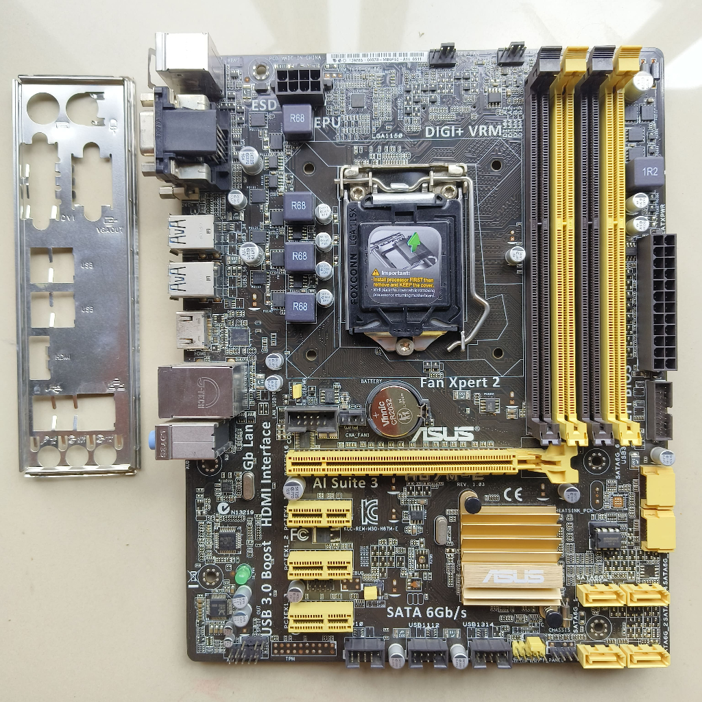 Jual MAINBOARD GAMING ASUS H87M-E LGA 1150 DDR3 GEN4 | Shopee Indonesia