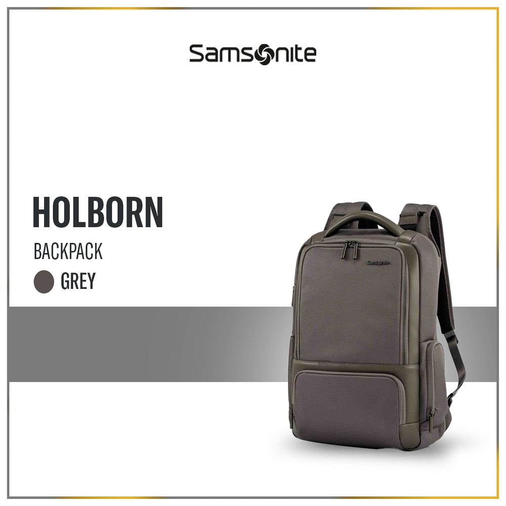 Jual Samsonite Holborn Backpack - Grey | Shopee Indonesia