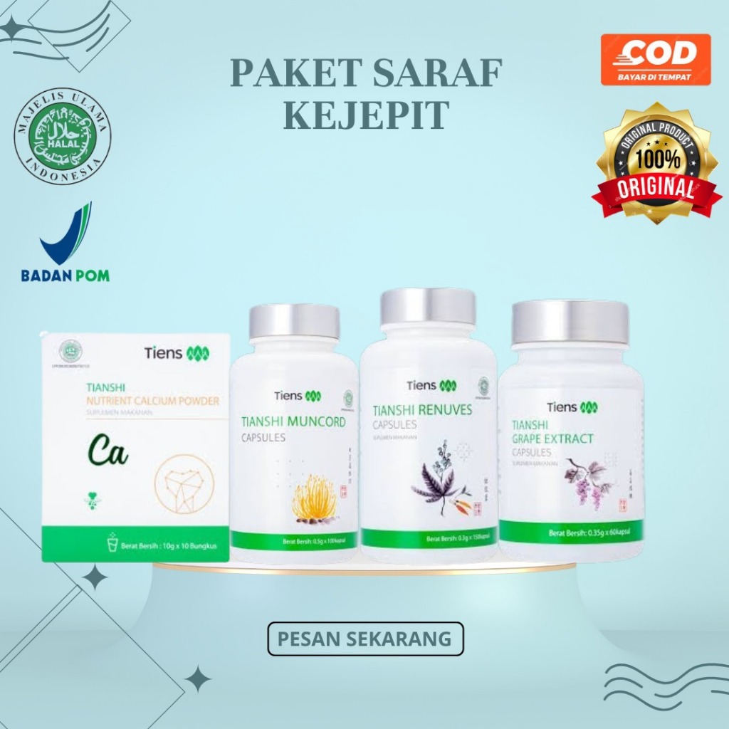 Jual PAKET LENGKAP SARAF KEJEPIT TIENS - Nutrisi Untuk Mengatasi Saraf ...