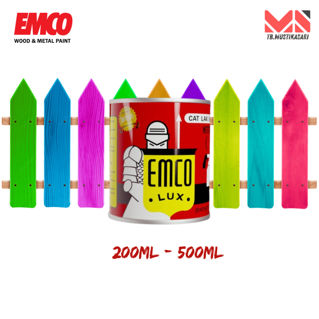Jual Cat Emco Lux Kayu Dan Besi 500ML 200ML Anti Karat | Shopee Indonesia