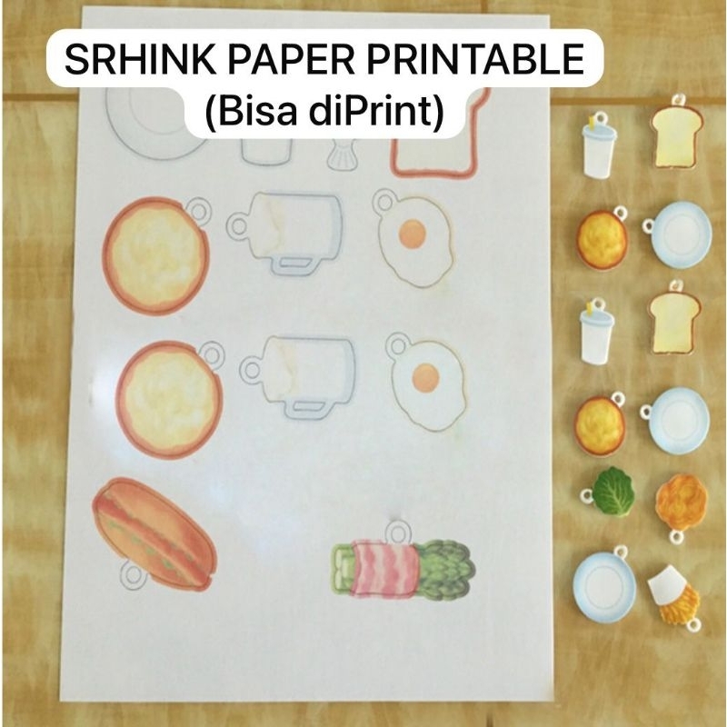 Jual (READY STOCK) Printable print shrinking paper shrink shrinky kertas mengecil | Shopee Indonesia