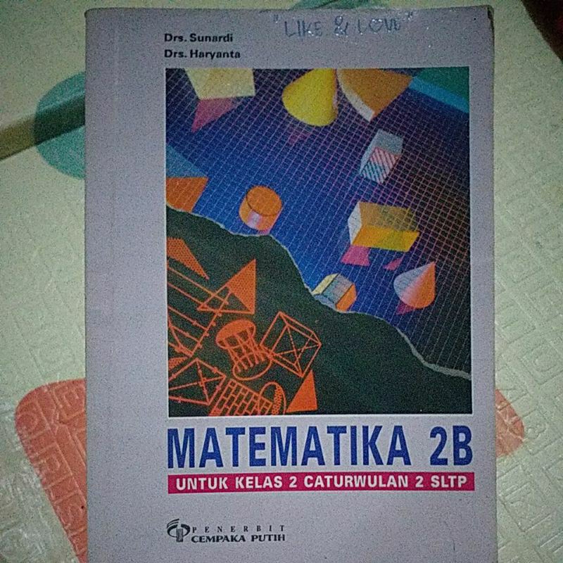 Jual Buku Matematika 2B untuk Kelas 2 Caturwulan 2 SLTP | Shopee Indonesia