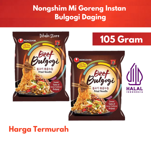 Jual Nongshim Mie Goreng Instan Bulgogi Beef Mi Goreng Rasa Daging 105 ...