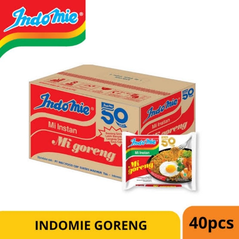 Jual Indomie goreng 1dus 40pcs / mi indomi goreng | Shopee Indonesia