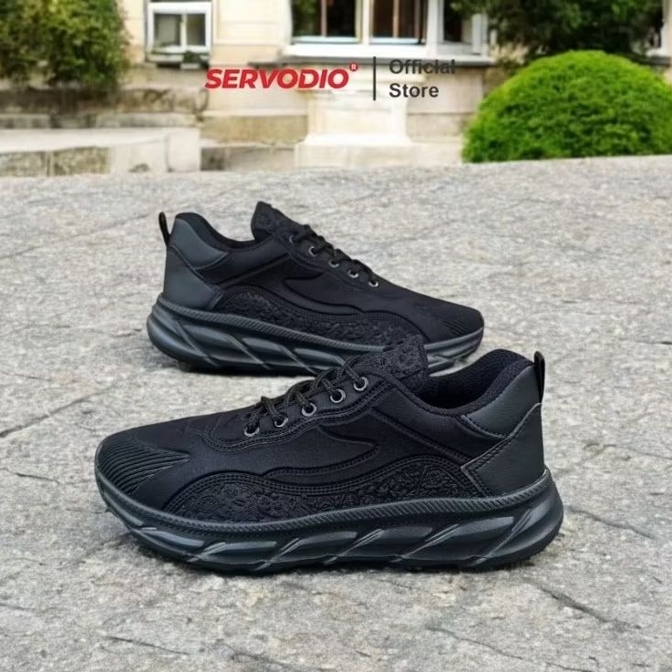 Jual Servodio - Artemis Fans Edition Hitam Polos - Sepatu Sneakers ...