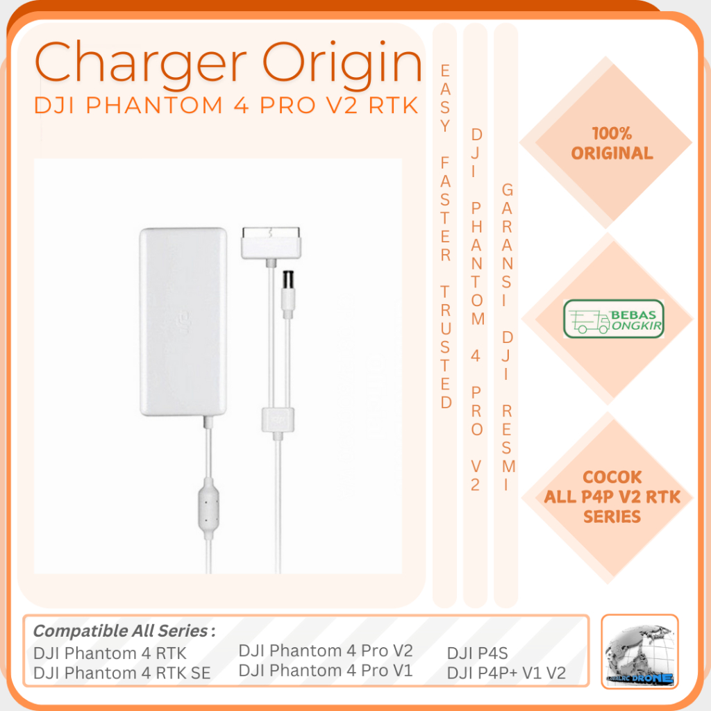 Jual Charger Dji Phantom 4 RTK Multispectral Pro 100W 100Watt 100 Watt ...