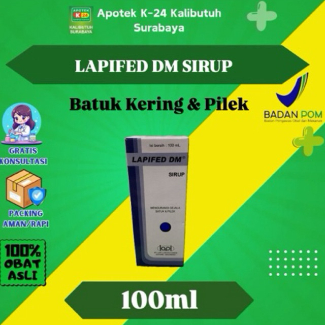 Jual Lapifed DM Sirup 100mL | Shopee Indonesia