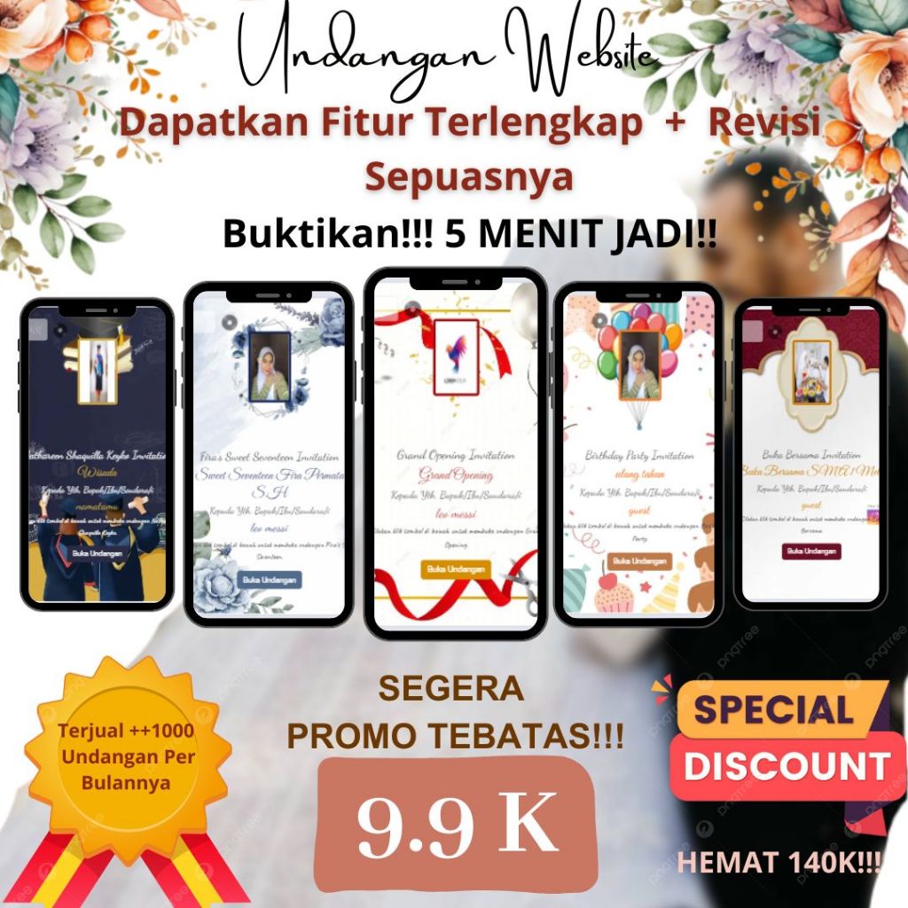 Jual Undangan Digital Website Tasyakuran Event [ TEMA EVENT ] | Shopee ...