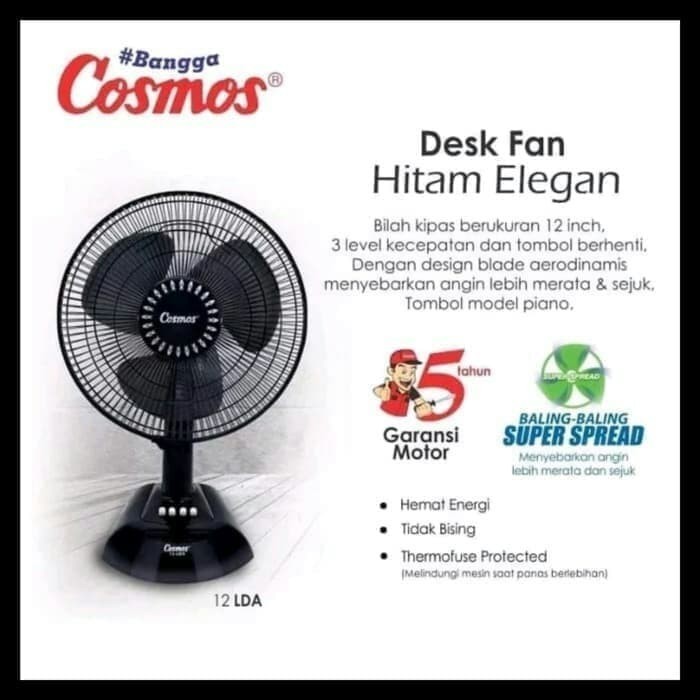 Jual COSMOS Kipas angin duduk desk fan 12 inch LDA cosmos | Shopee ...