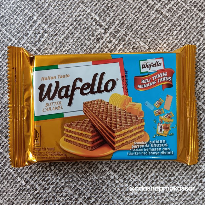 Jual Wafello Butter Caramel / Choco 43 gram (3 pcs) | Shopee Indonesia