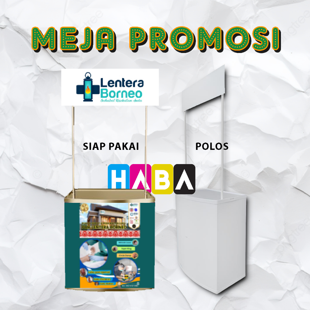 Jual Event Desk Booth Portable Meja Jualan Meja Promosi Meja Pameran ...