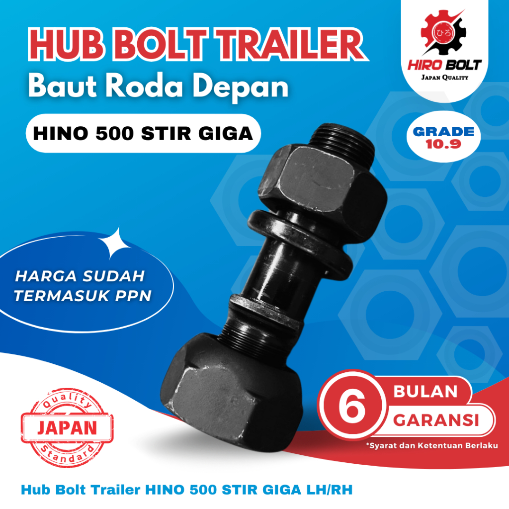Jual Baut Truk Roda Depan Nissan CK12 / Isuzu Giga 240 285 PS / UD ...