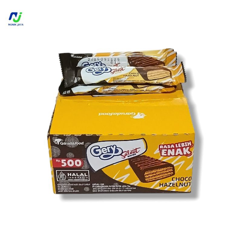 Jual Gery Salut Wafer Choco Hazelnut Rp500 Box Isi 24 Pcs@6g | Shopee ...