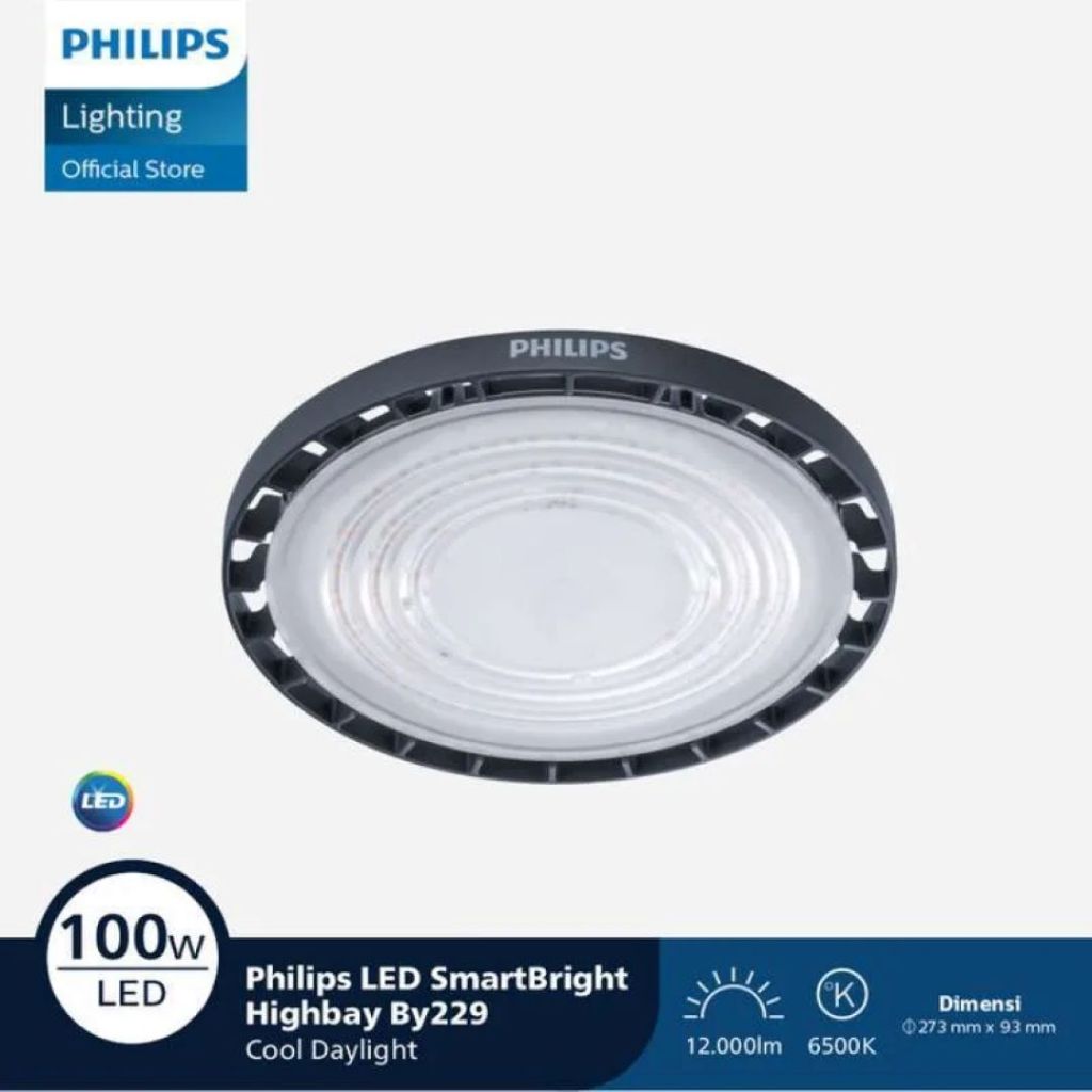 Jual Philips Highbay LED 100W BY229P LED120/CW PSU GM 100 watt Smart ...