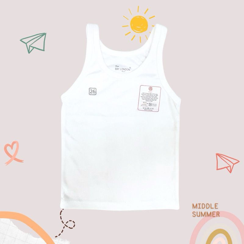Jual BOY LONDON - Singlet Anak Usia 4-9 th (3 pcs/6 pcs/12 pcs ...