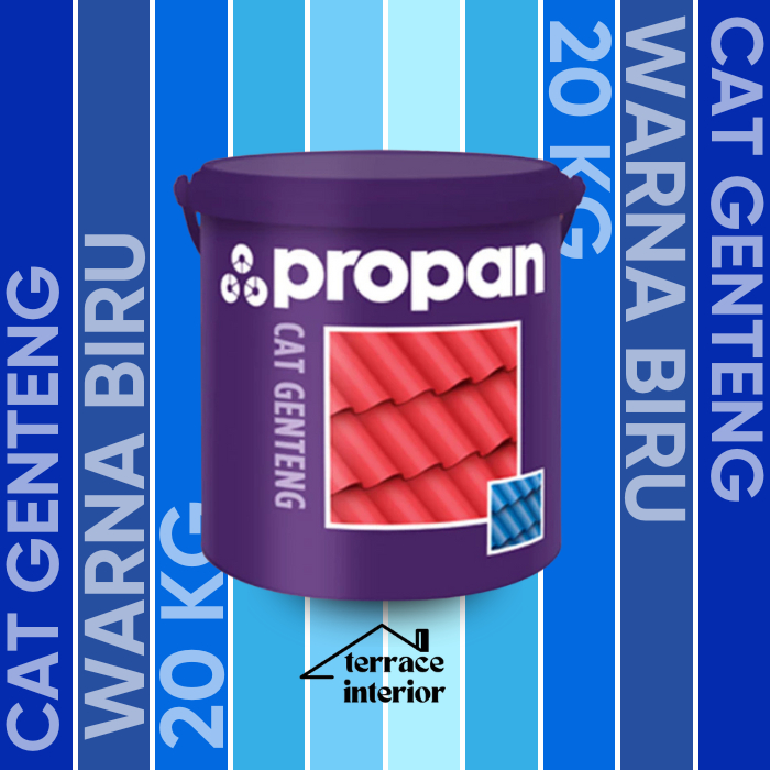 Jual Cat Genteng Propan Warna Biru 20 Kg | Shopee Indonesia