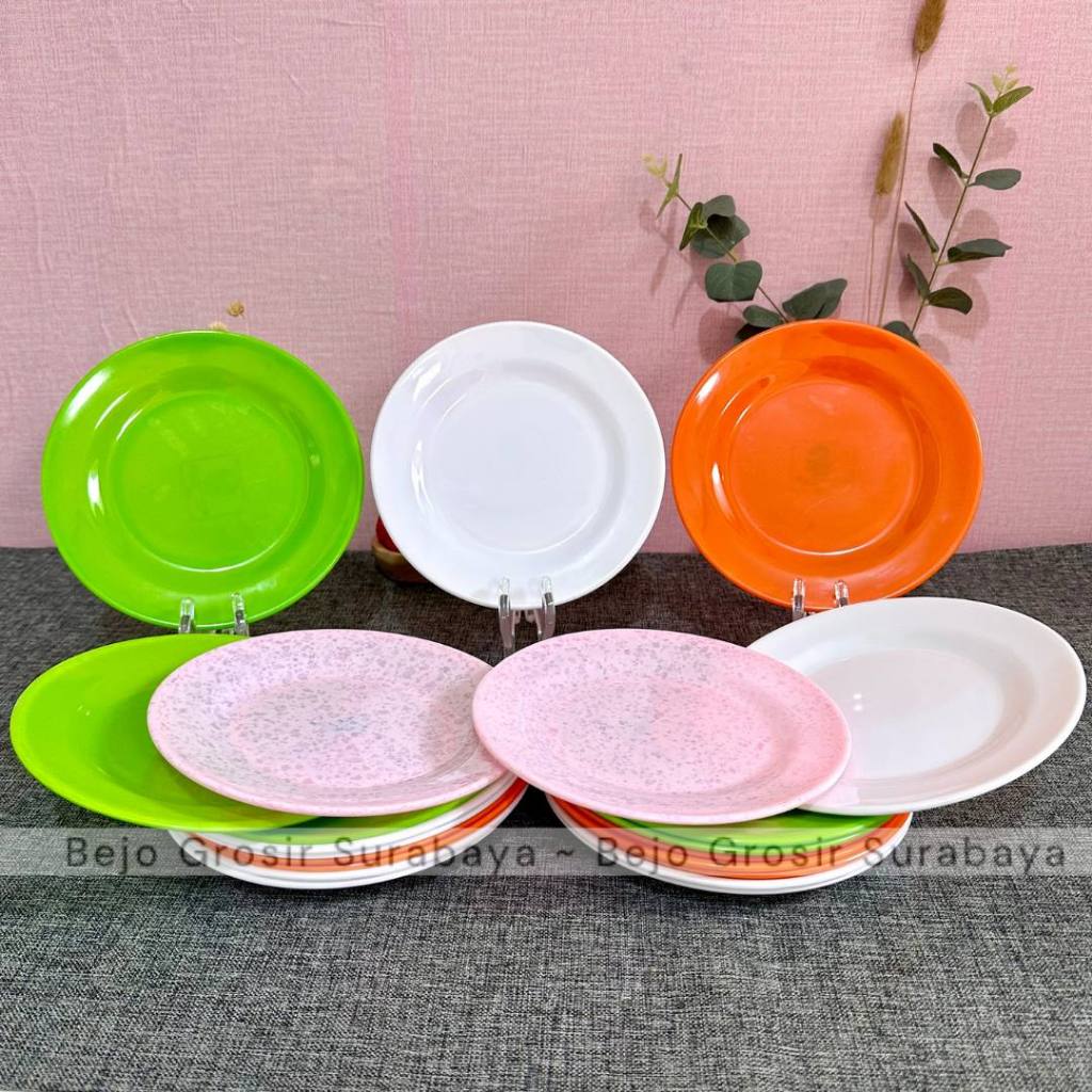 Jual Piring Melamin 7/8/9 inch Piring Makan Dangkal Piring Saji Piring ...