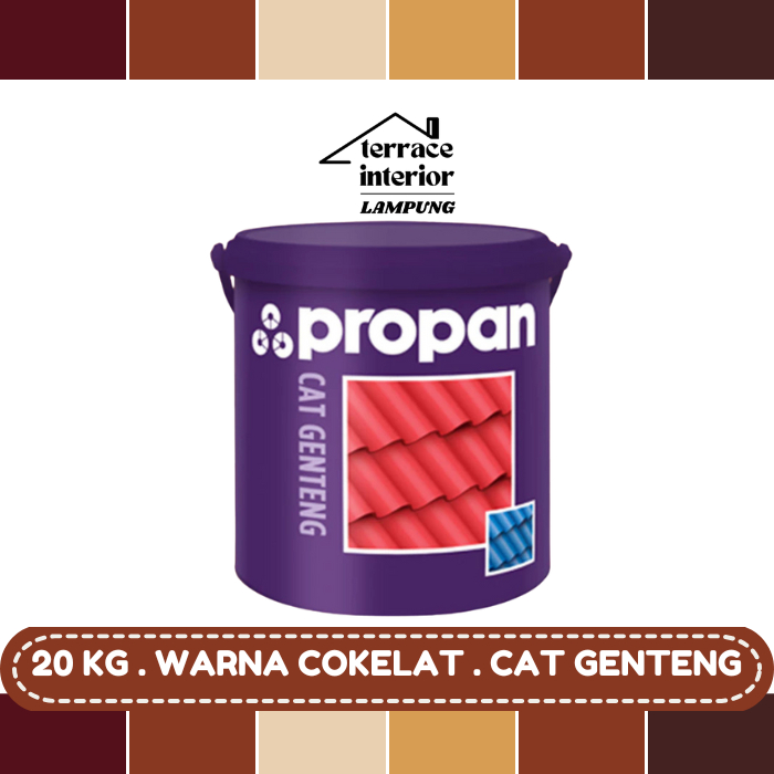 Jual Cat Genteng Propan Warna Cokelat 20 Kg | Shopee Indonesia