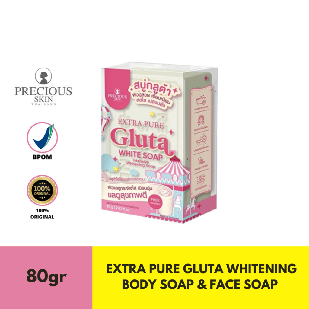 Jual Precious Skin Thailand Extra Pure Gluta Whitening Body & Face Soap ...