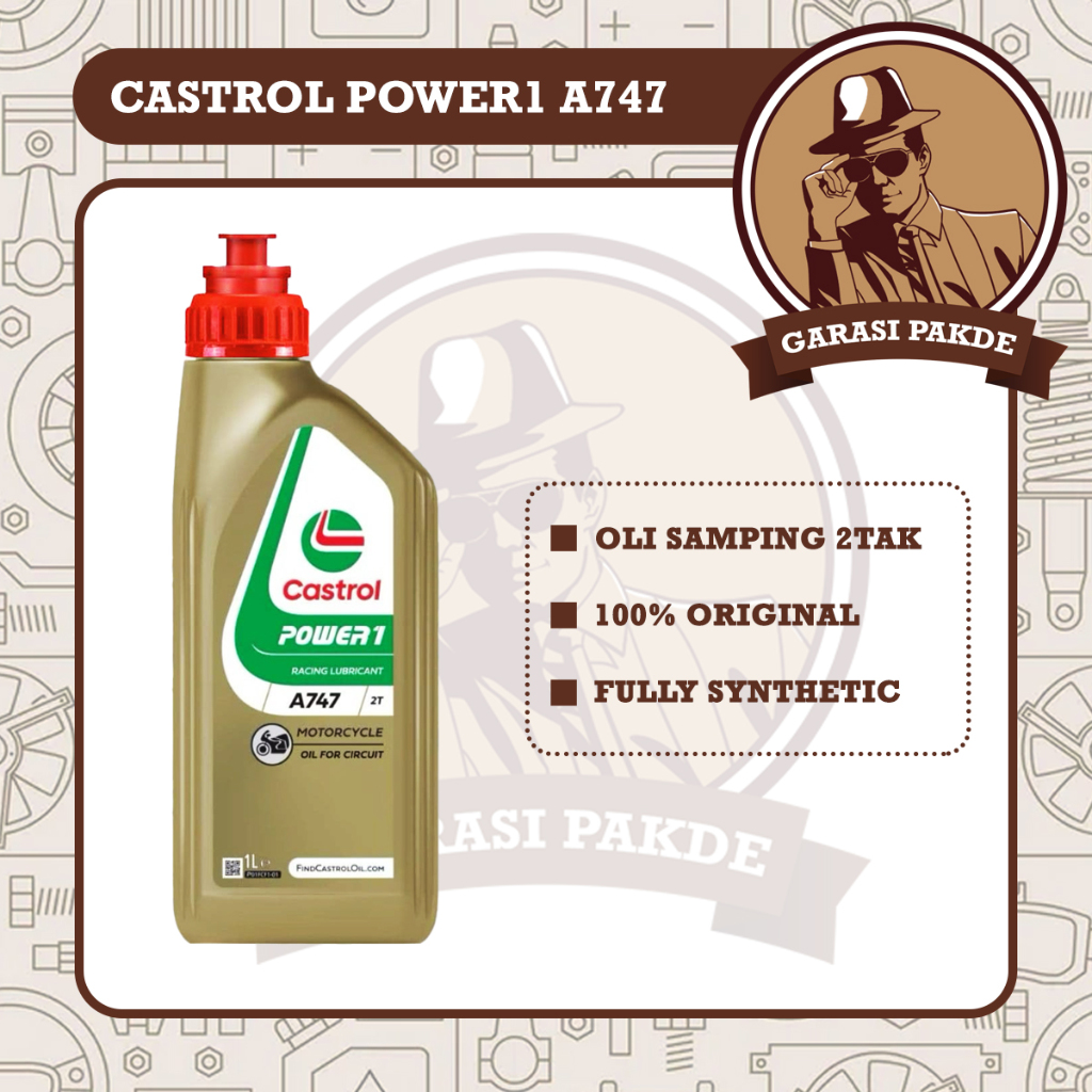 Jual Castrol Power1 A747 Racing 1L Oli Samping 2Tak Racing Premium ...