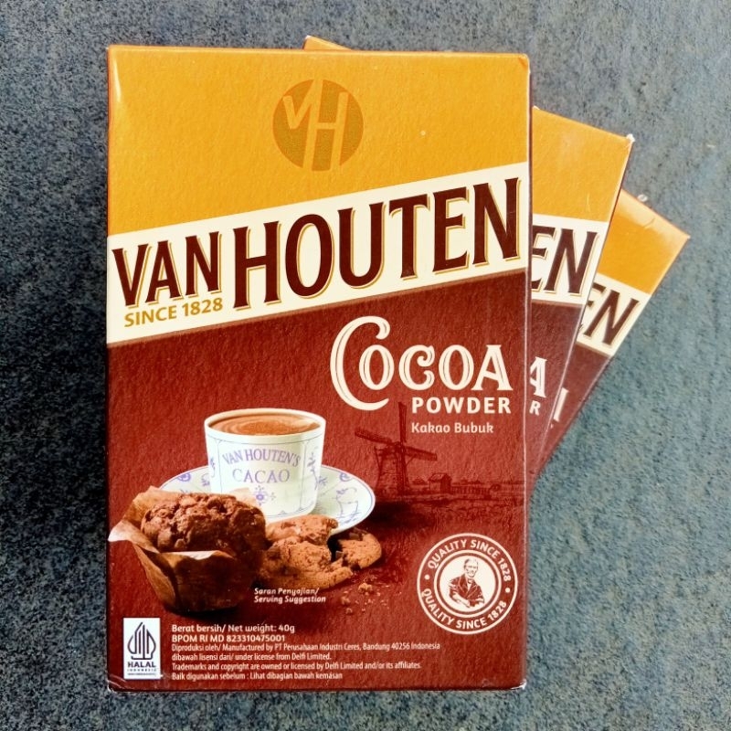 Jual Coklat Bubuk Cocoa Powder Van Houten 40gr ( Pcs ) [ Original ...