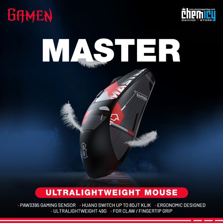 Jual Gamen Master Ultra-lightweight Triple-mode Wireless Gaming Mouse ...