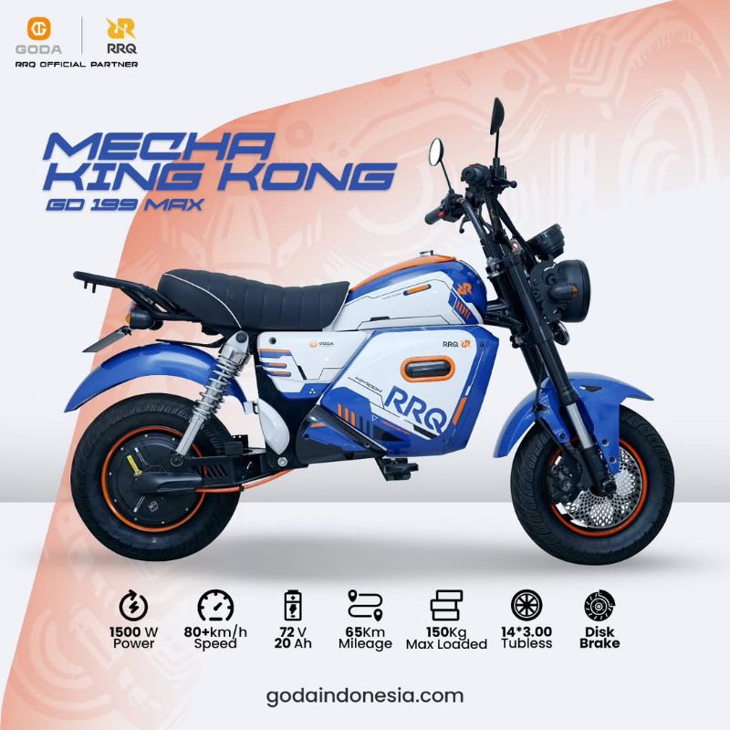 Jual Sepeda Listrik GODA Mecha KingKong GD 199 MAX 1500Watt | Shopee Indonesia