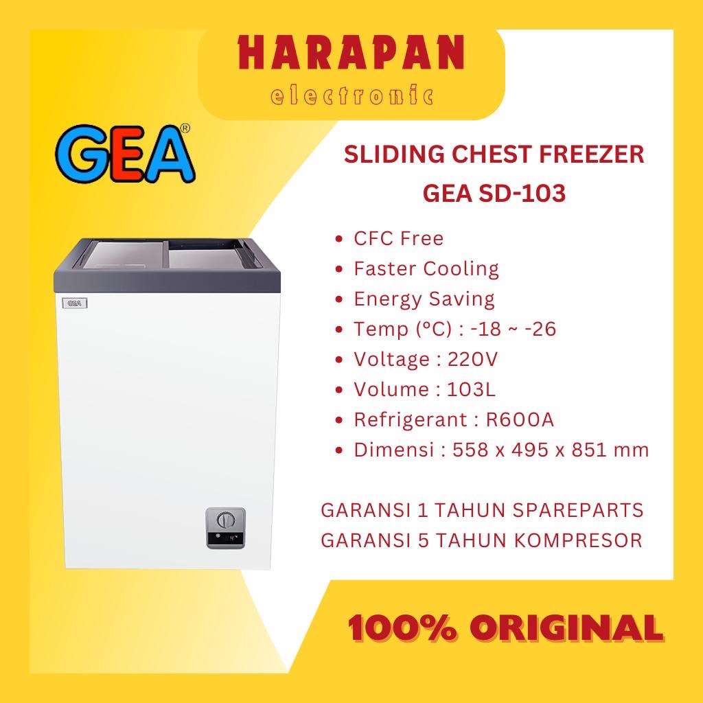 Jual CHEST FREEZER GEA 100 LITER SD 103 / KULKAS FROZEN FOOD BY RSA ...