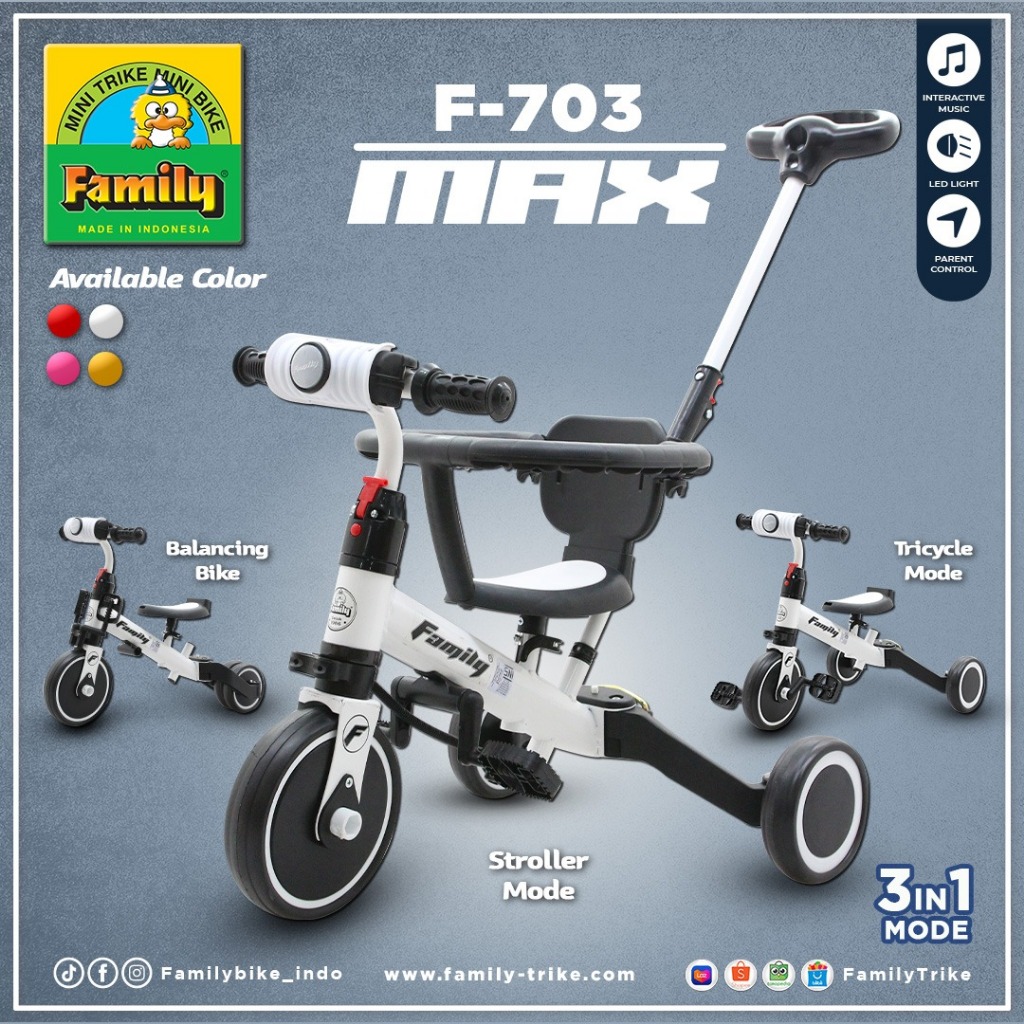 Jual SEPEDA ANAK PUSH BIKE FAMILY F-702 / F 701 / F-703 /F391/F968/F969 ...