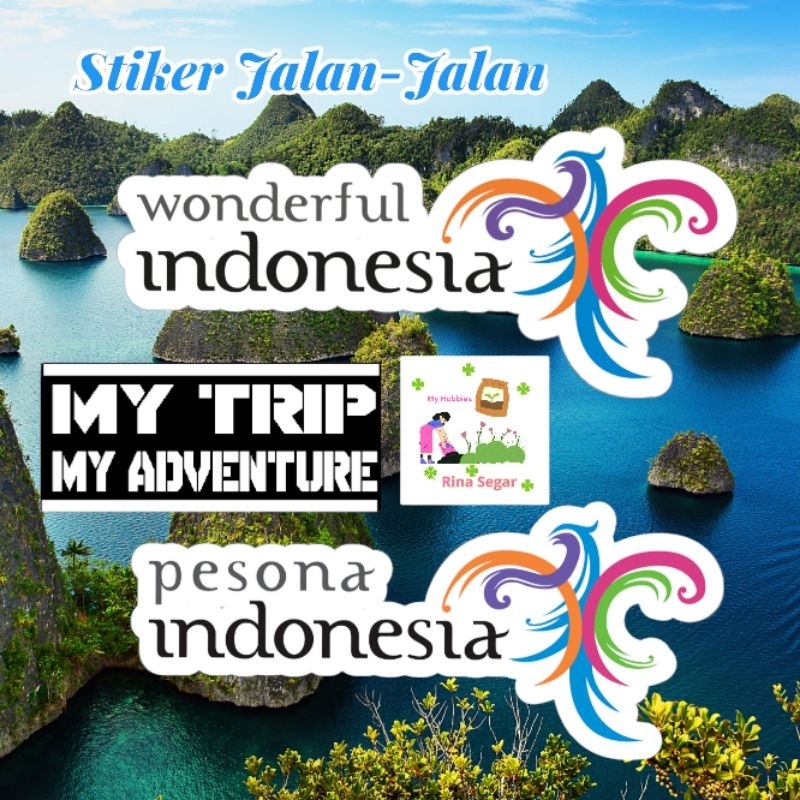 Jual Stiker Vynil (uk 12×6) Edisi Wisata Jalan-Jalan Wonderful ...