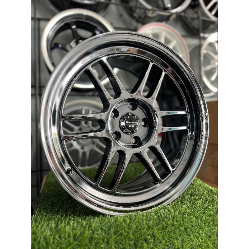 Jual velg mobil rpf r18 black chrome pcd 5x114 lebar 8,5 kondisi baru ...