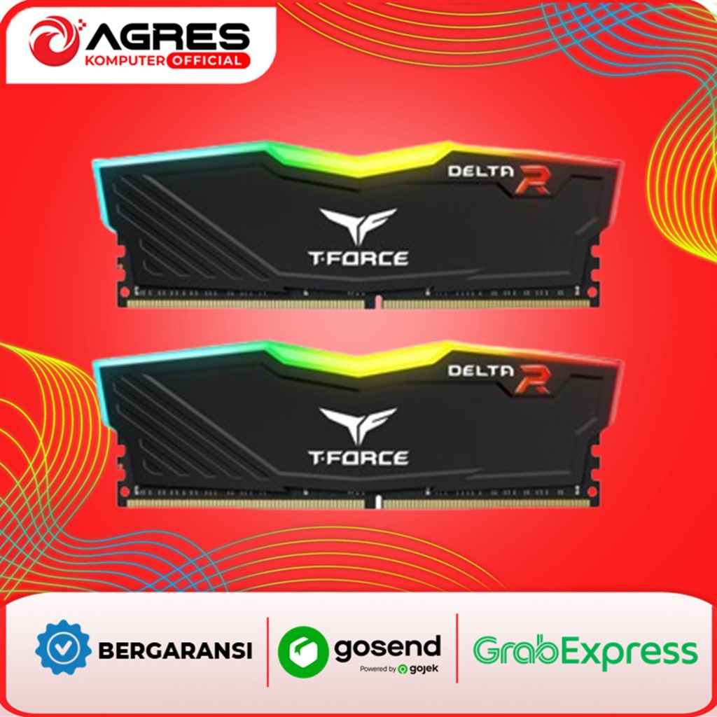 Jual TEAM T-FORCE DELTA RAM LONGDIMM DDR4 32GB (16GBX2) 3600MHZ RGB BLACK | Shopee Indonesia