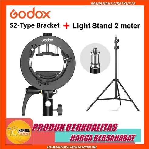 Jual Godox S2 Type Bracket Bowens Mount Flash Speedlight Holder with ...
