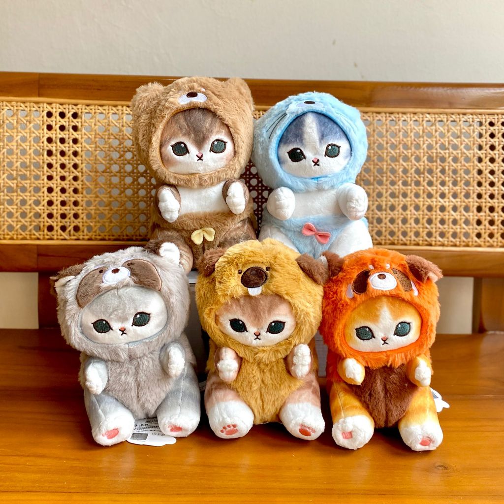 Jual Boneka Plush Mofusand Hiu Bear Seal Fox Tupai Boneka Bulu Karkter ...