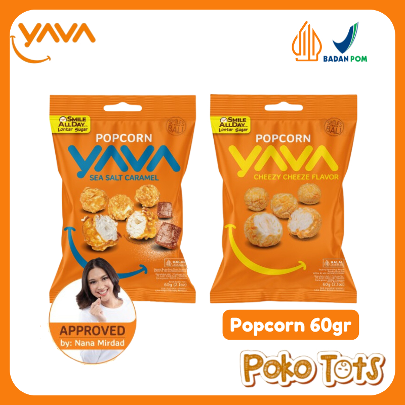 Jual Yava Popcorn Cheezy Cheeze Flavor & Sea Salt Caramel 60gr Popcorn Snack Sehat East Bali 60 ...