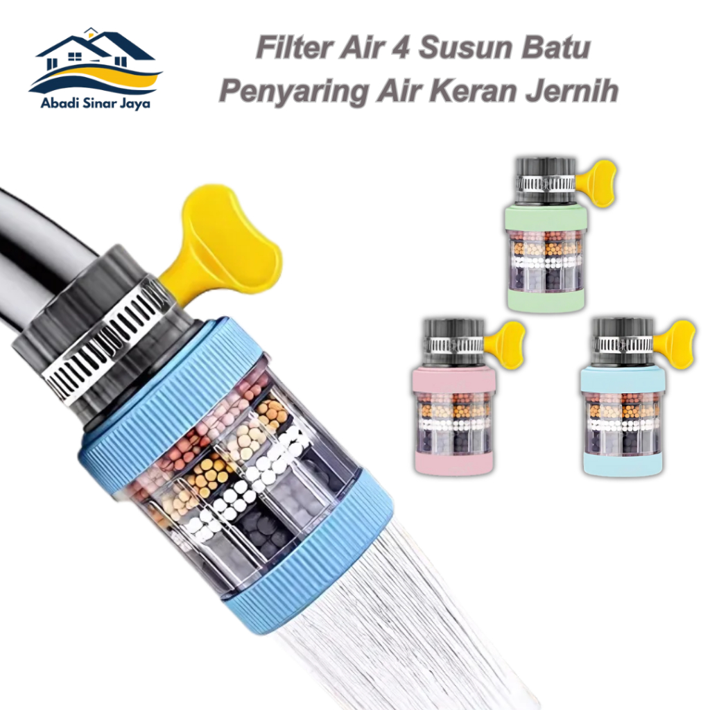 Jual [ASJ] Filter Air 4 Susun Batu Penyaring Air Keran Jernih ...