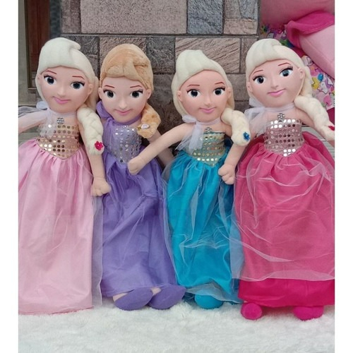 Jual Boneka Elsa Dan Anna Frozen Pink Disney Musik Bisa Nyanyi Dan ...
