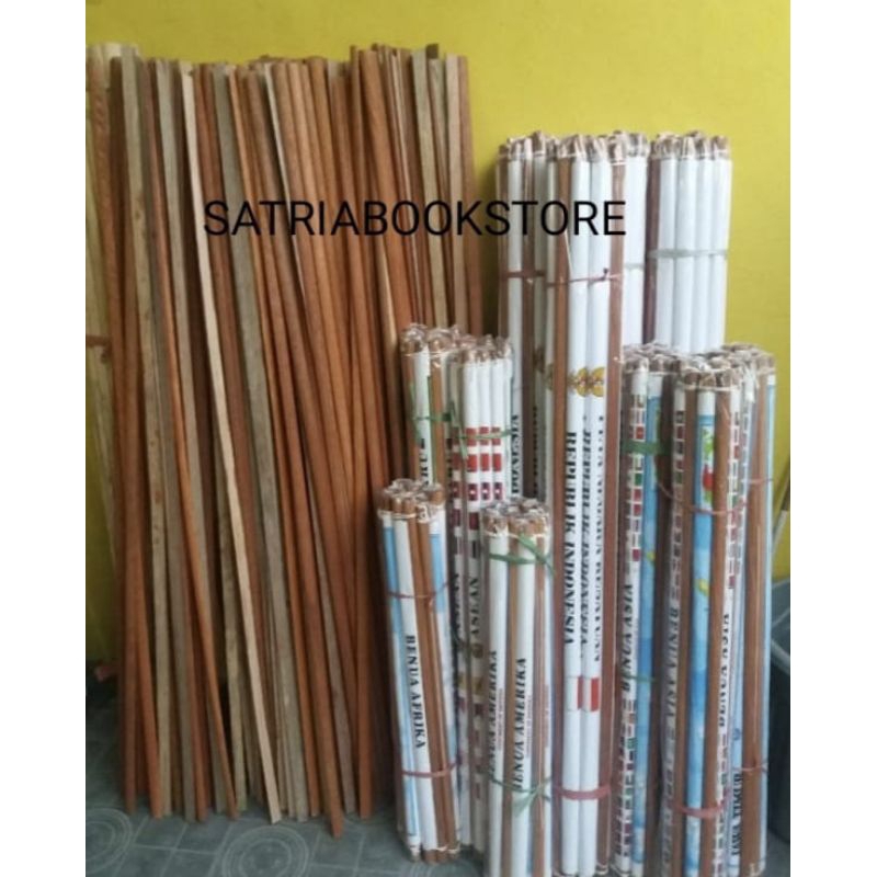 Jual PETA INDONESIA BINGKAI 38 PROVINSI TERBARU UKURAN BESAR 201 X 109 ...