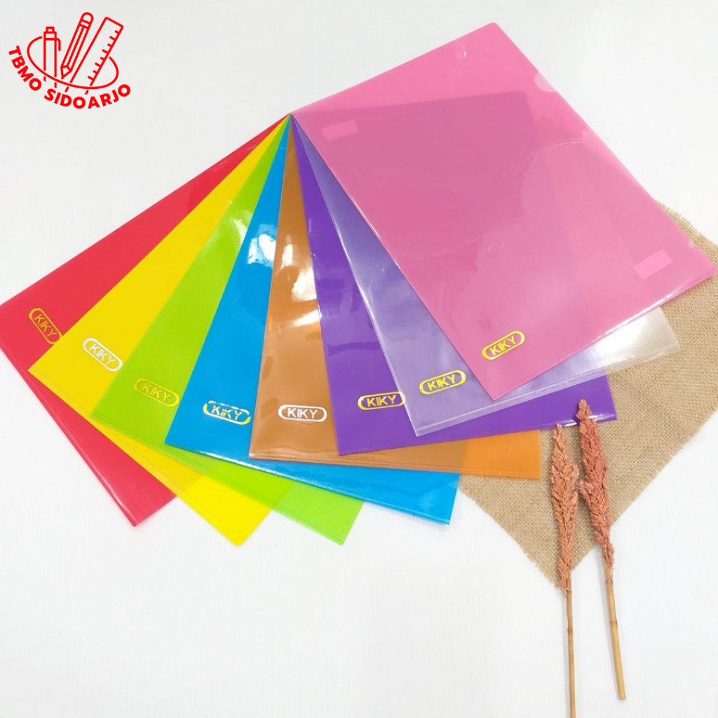 Jual PACK MAP L PLASTIK POLOS ISI 12 PCS KIKY | Shopee Indonesia