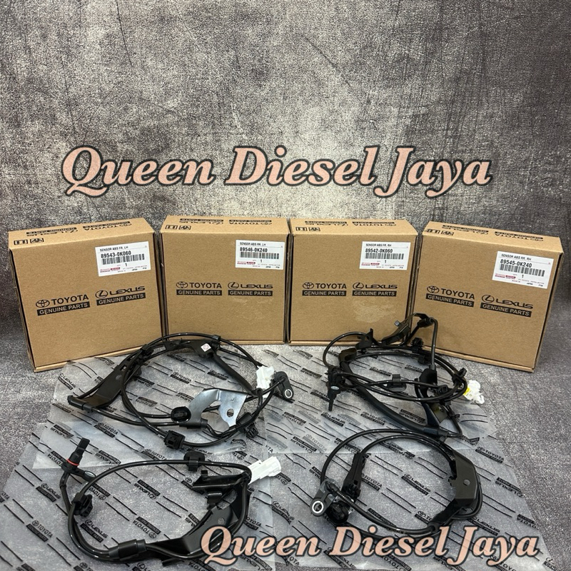 Jual ABS Speed Sensor RR & FR / Sensor ABS Set Depan & Belakang (kiri & kanan) 1set (4pc) Hilux ...