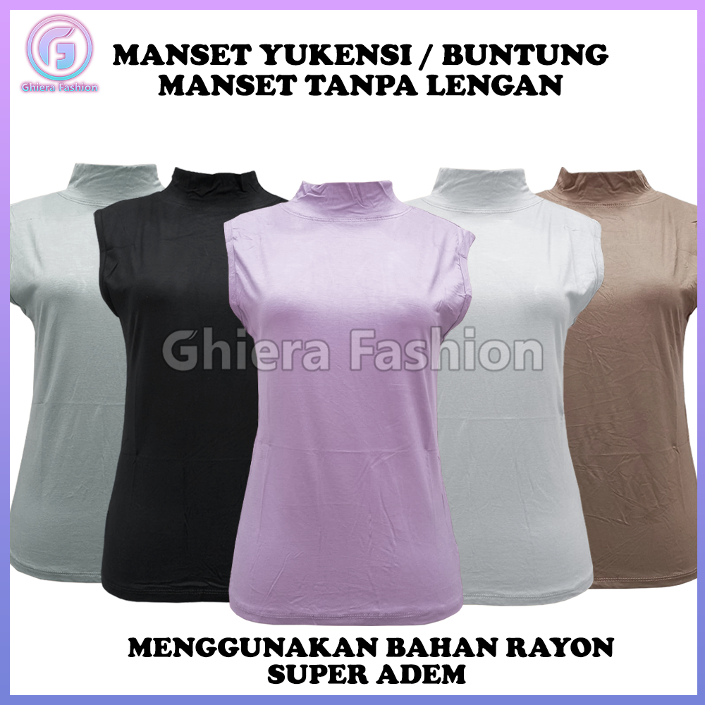Jual Manset Buntung Tanpa Lengan Baju Kerah Shanghai Leher Turtle Neck ...