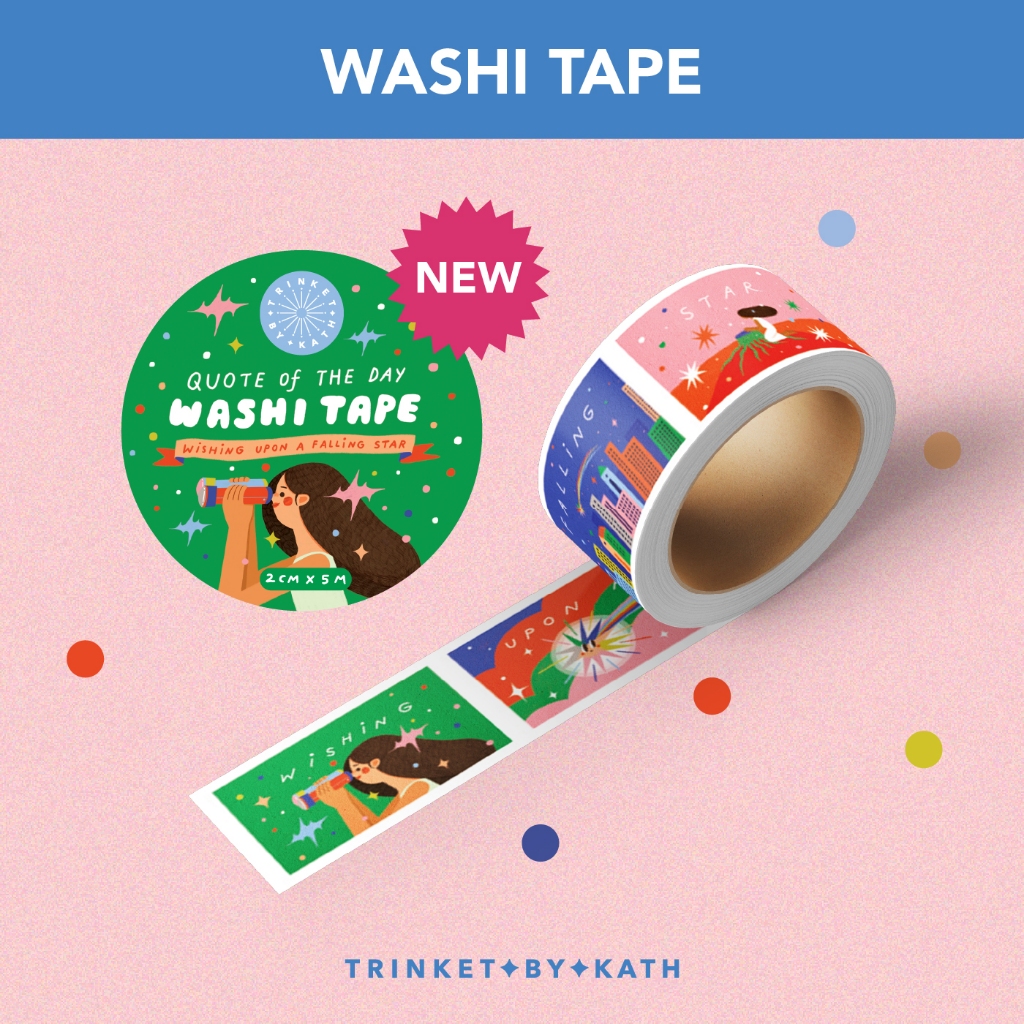 Jual Washitape / Solatip Selotip Mini Aesthetic Motif Ilustrasi ...