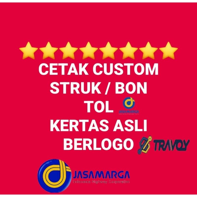 Jual Print Custom Cetak Bon Struk Nota Tol Kertas Thermal Berlogo ...