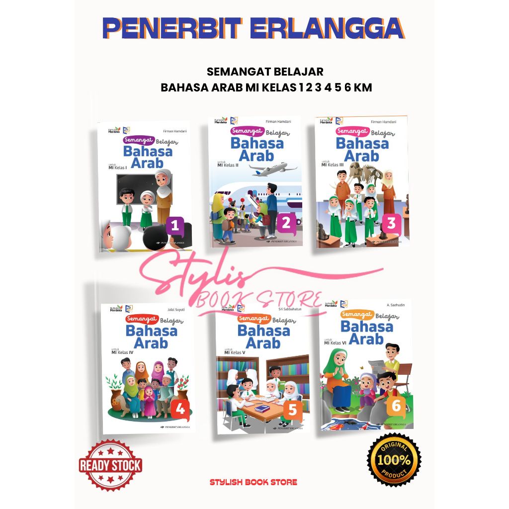 Jual BUKU PAKET SEMANGAT BELAJAR BAHASA ARAB MI KELAS 1 2 3 4 5 6 KM KURIKUMUM MERDEKA ERLANGGA ...