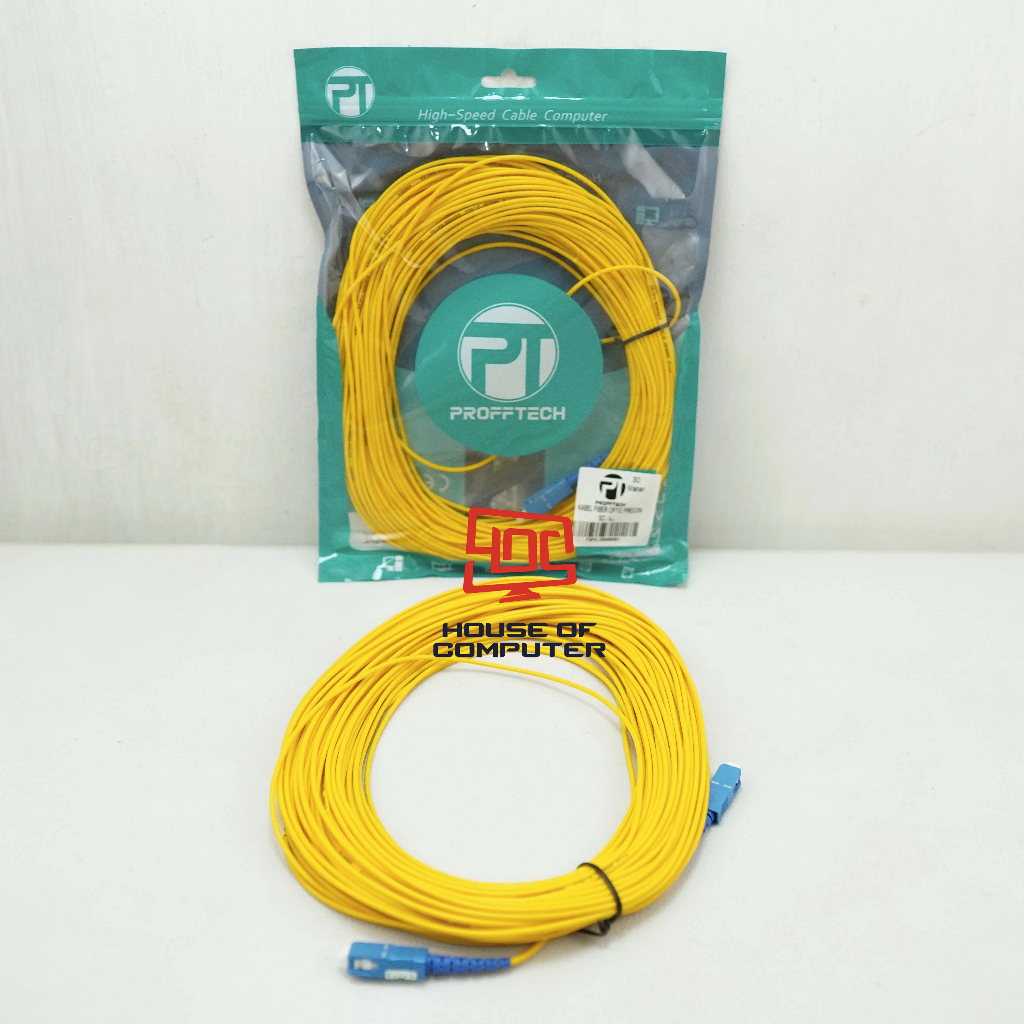 Jual KABEL FIBER OPTIC 1 CORE SC-SC PROFFTECH 30 METER | Shopee Indonesia
