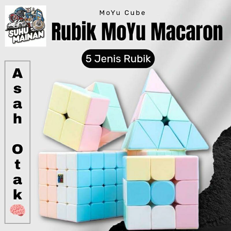 Jual Rubik MoYu Meilong Macaron Asah Otak 2x2 3x3 4x4 5x5 Pyraminx ...
