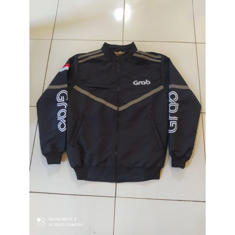Jual jaket bomber pilot grab hitam pria/wanita terbaru | Shopee Indonesia