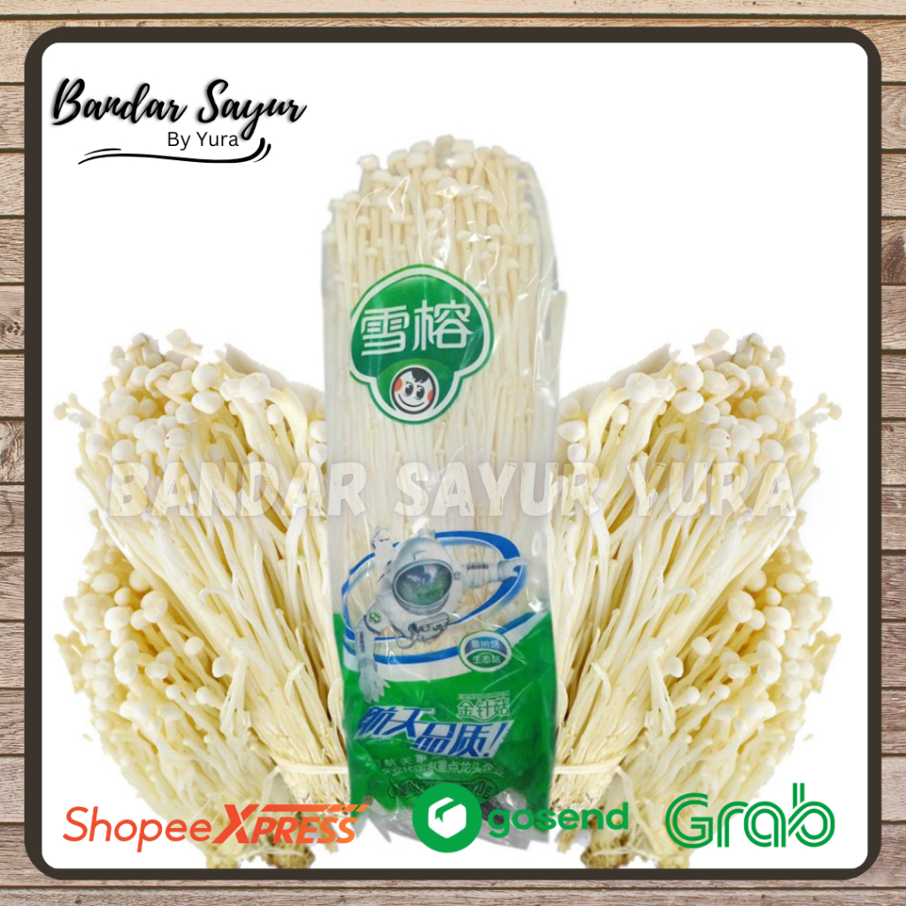 Jual JAMUR ENOKI 100 GRAM SAYUR SEGAR PROMO BANDUNG | BANDAR SAYUR | Shopee Indonesia