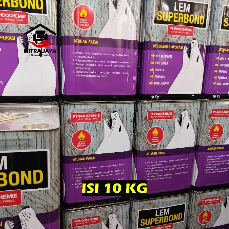 Jual Lem Superbond 10kg Lem HPL Superbond Kuning Lem Vinyl Kuning Super ...