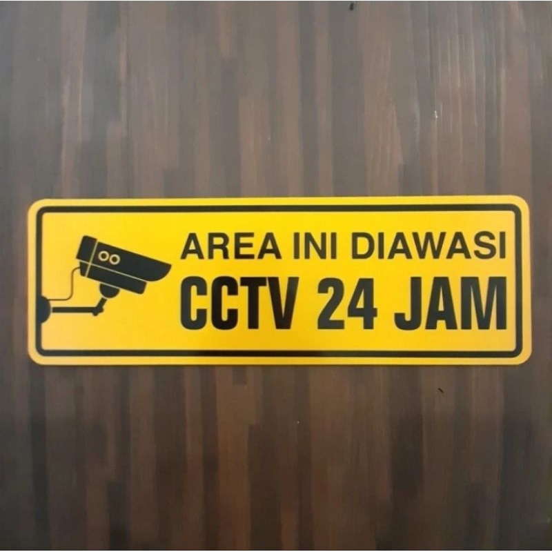 Jual plang rambu cctv Akrilik / rambu peringatan cctv / cctv | Shopee ...